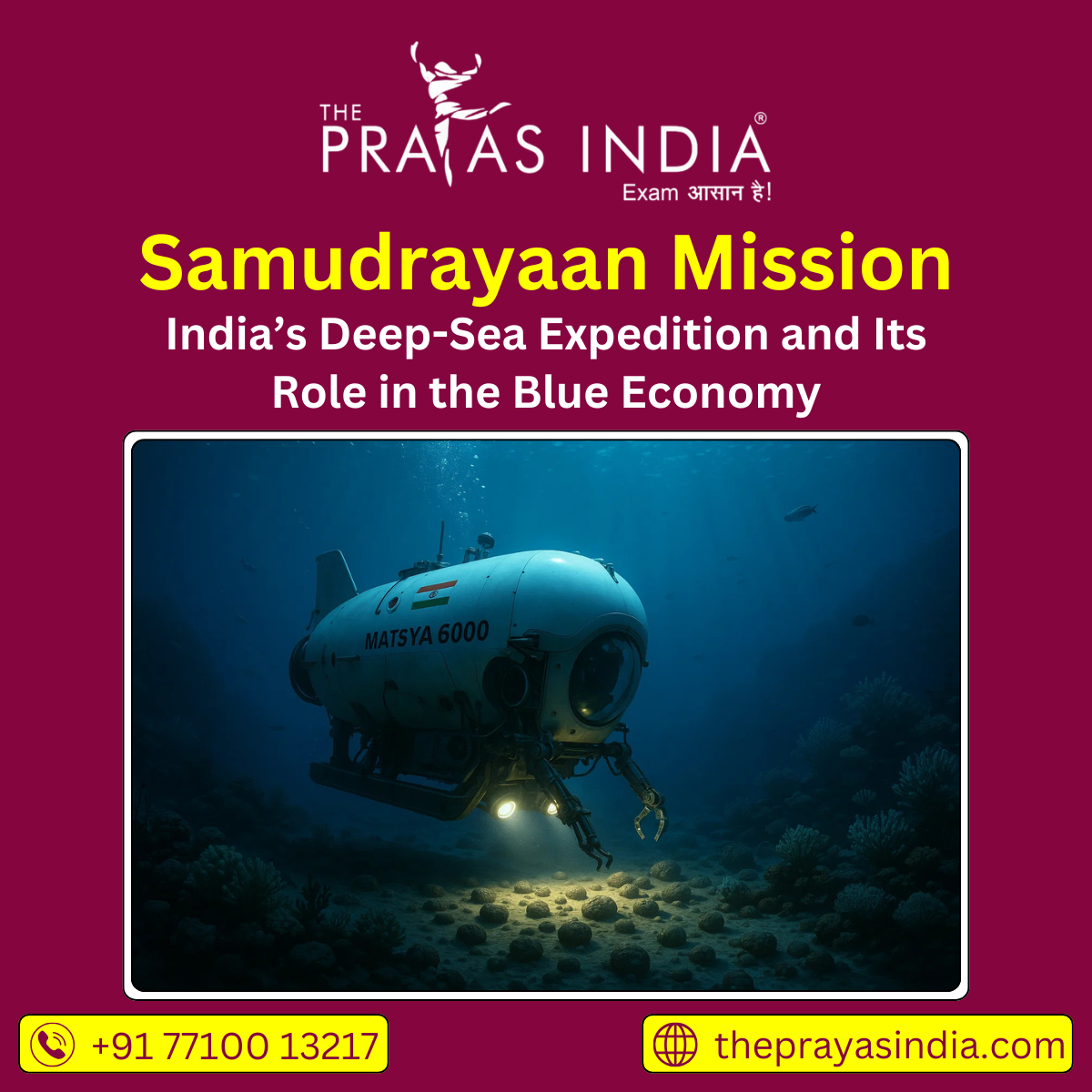 Samudrayaan Mission - The Prayas India