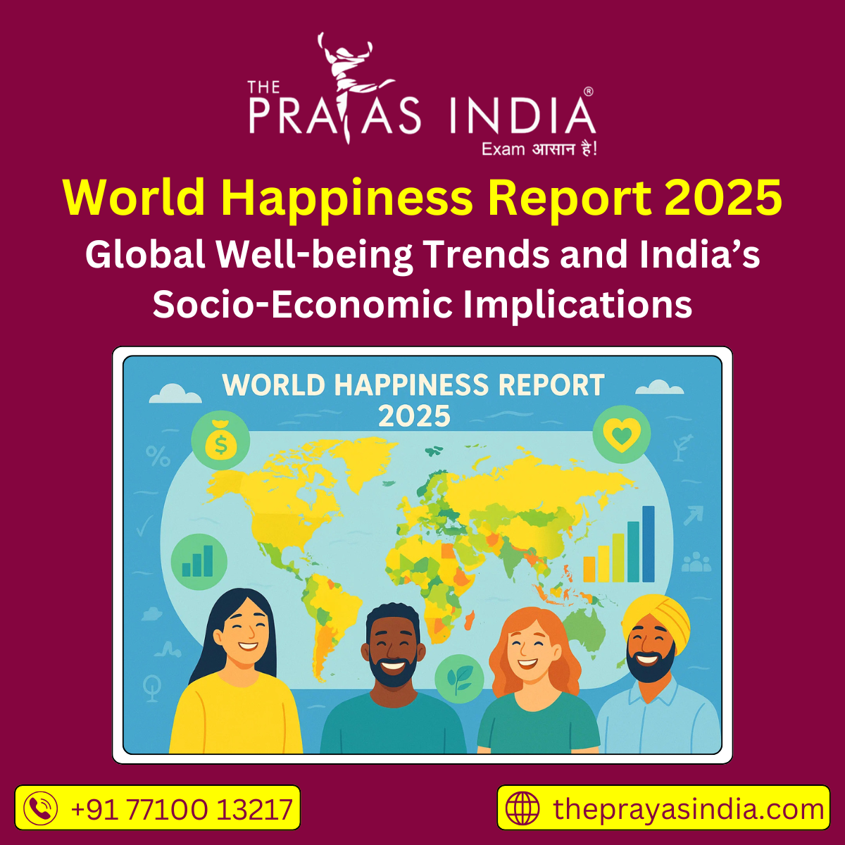 World Happiness Report 2025 - The Prayas India