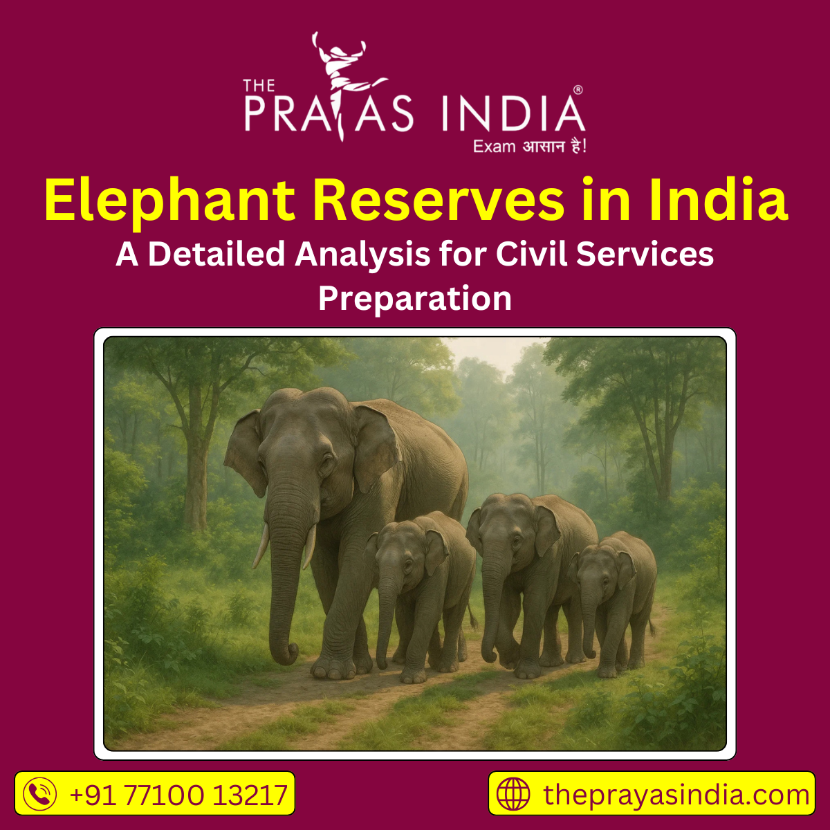 Elephant Reserves in India - The Prayas India