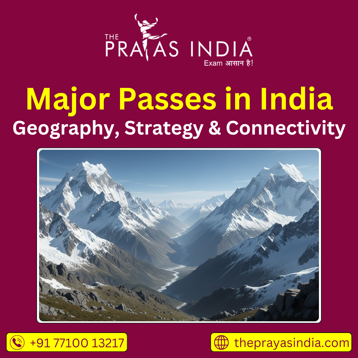 Major Passes in India - The Prayas India