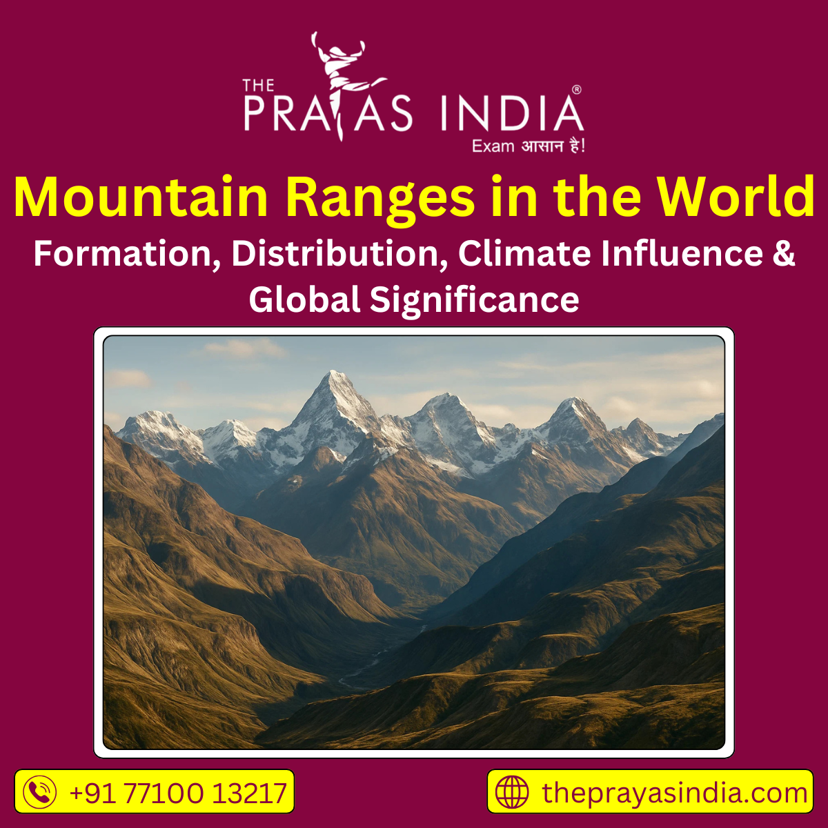 Mountain Ranges in the World - The Prayas India