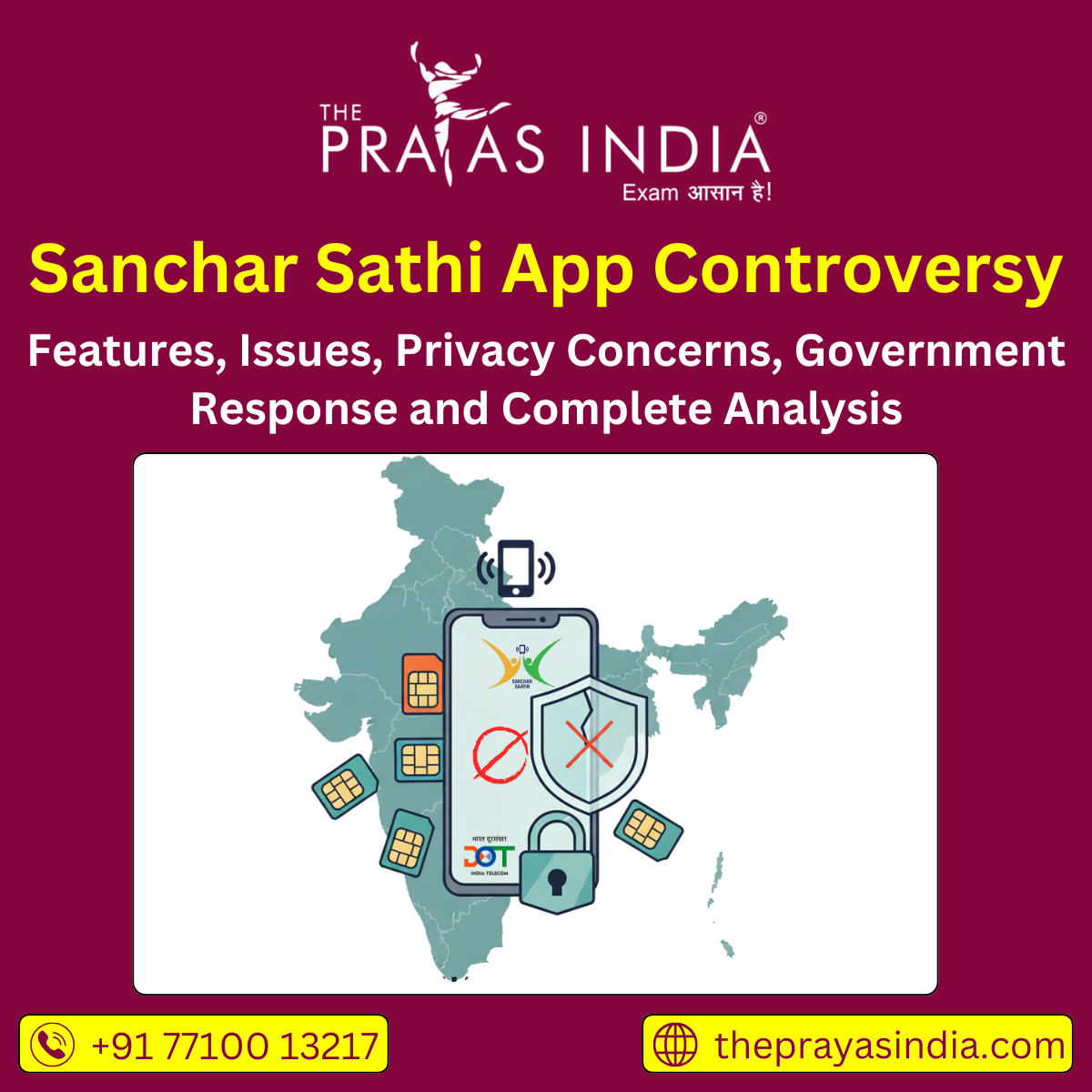 Sanchar Sathi App Controversy - The Prayas India