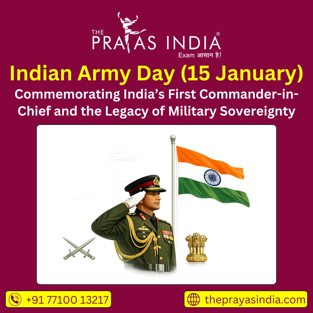 Indian Army Day - Significance & Contemporary Relevance