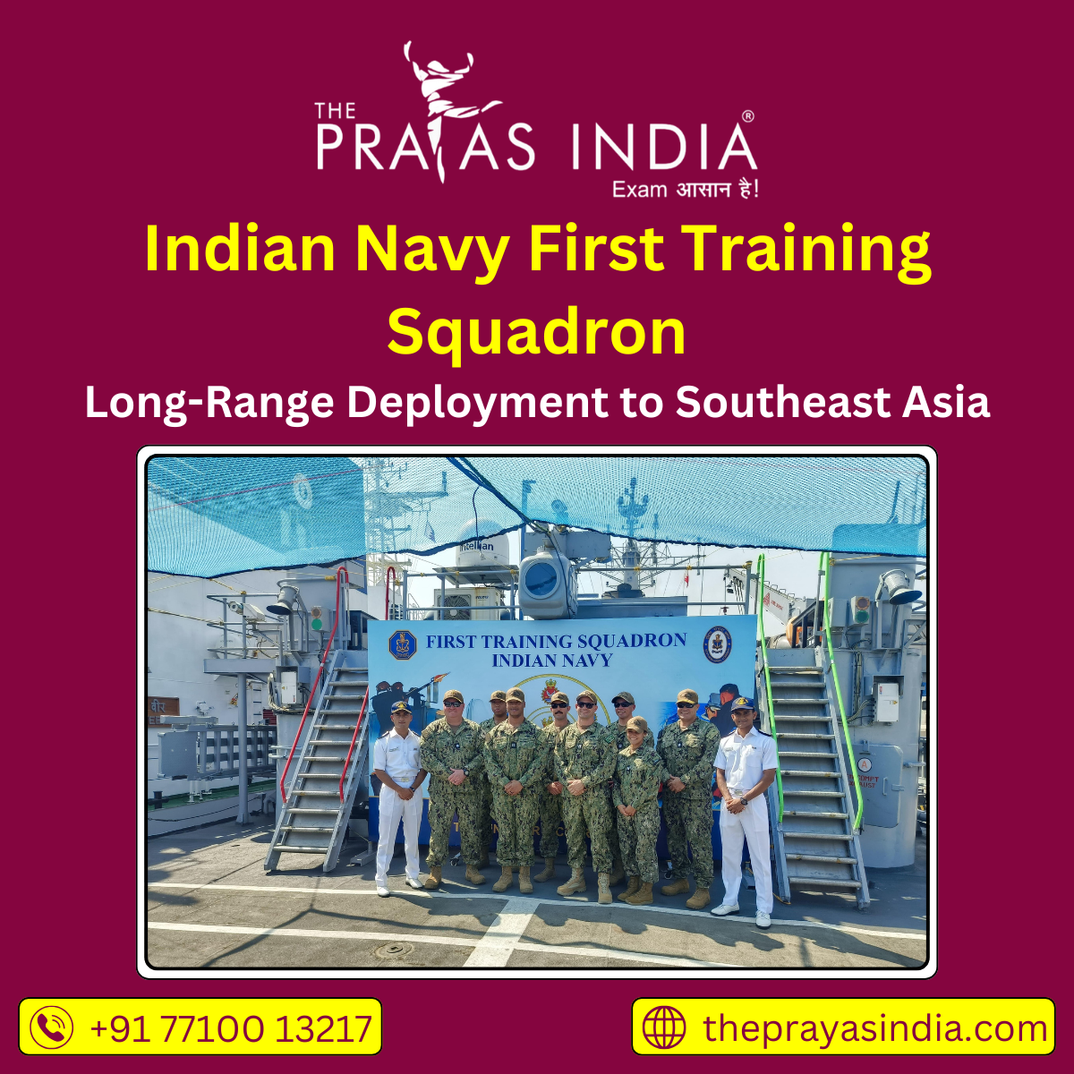 Indian Navy First Training Squadron - The Prayas India