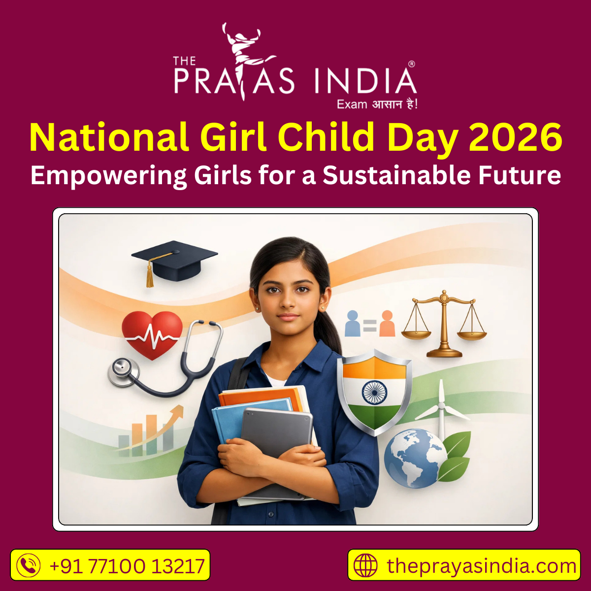 National Girl Child Day 2026 - The Prayas India