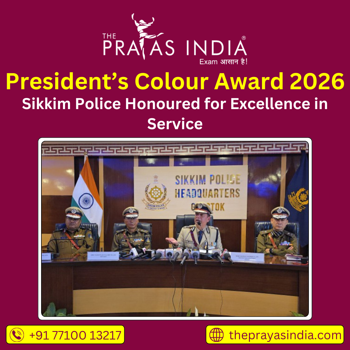 President’s Colour Award 2026 - The Prayas India