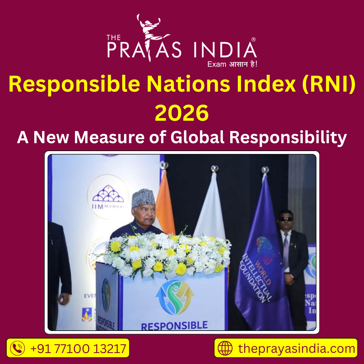 Responsible Nations Index (RNI) 2026 - The Prayas India
