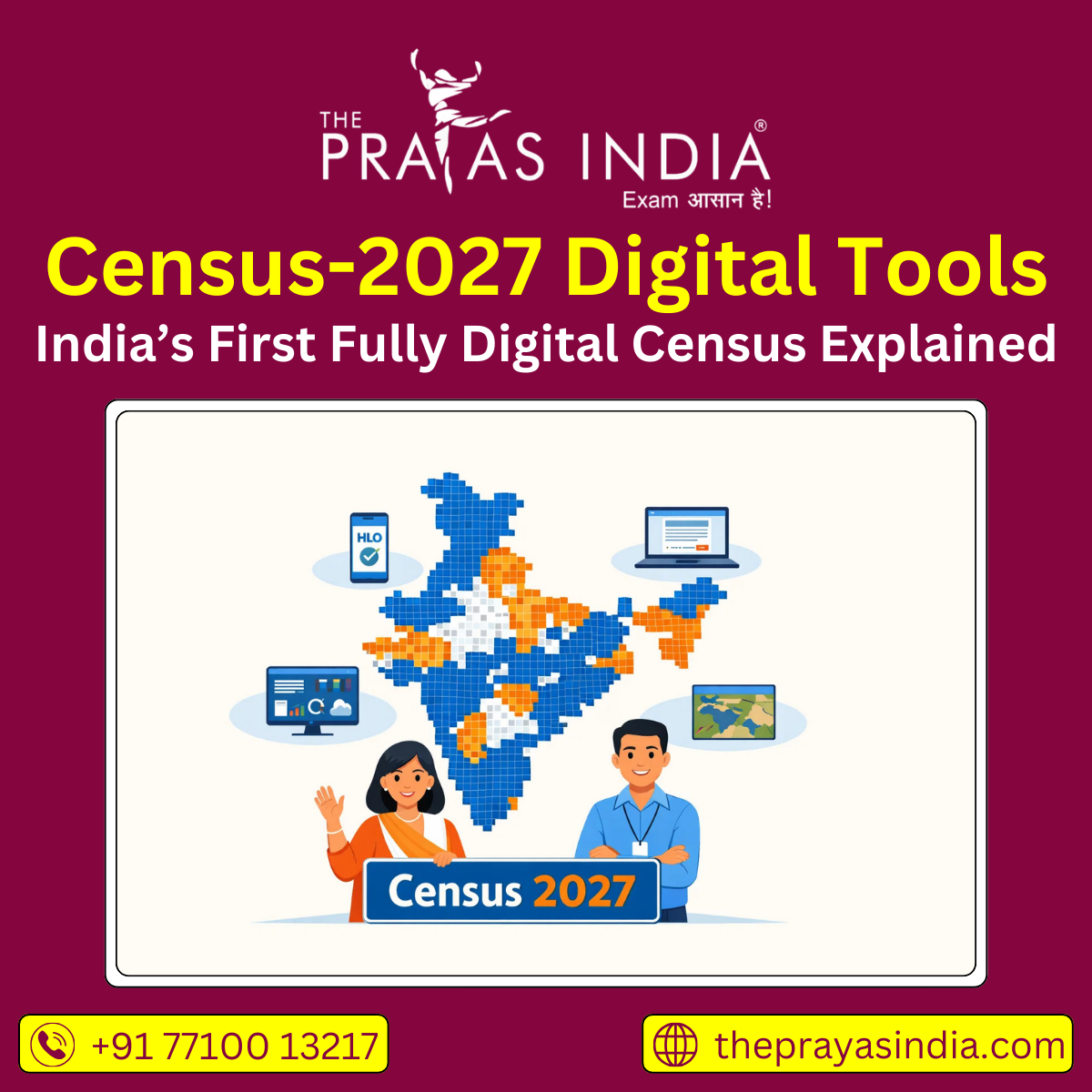 Census-2027 Digital Tools - The Prayas India