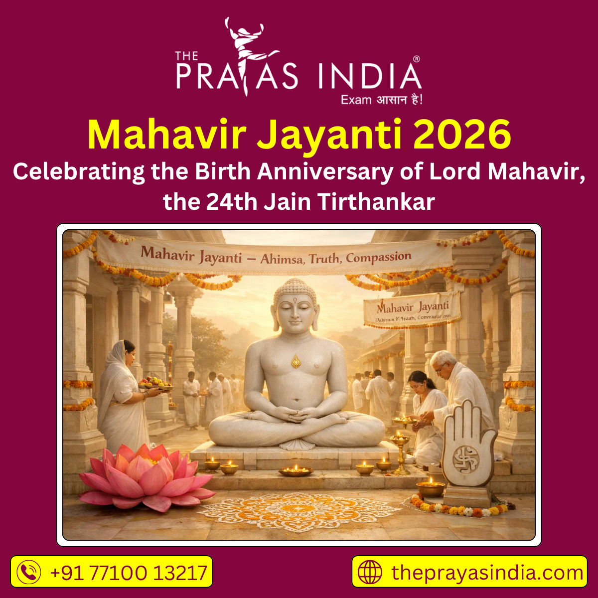 Mahavir Jayanti 2026 - The Prayas India