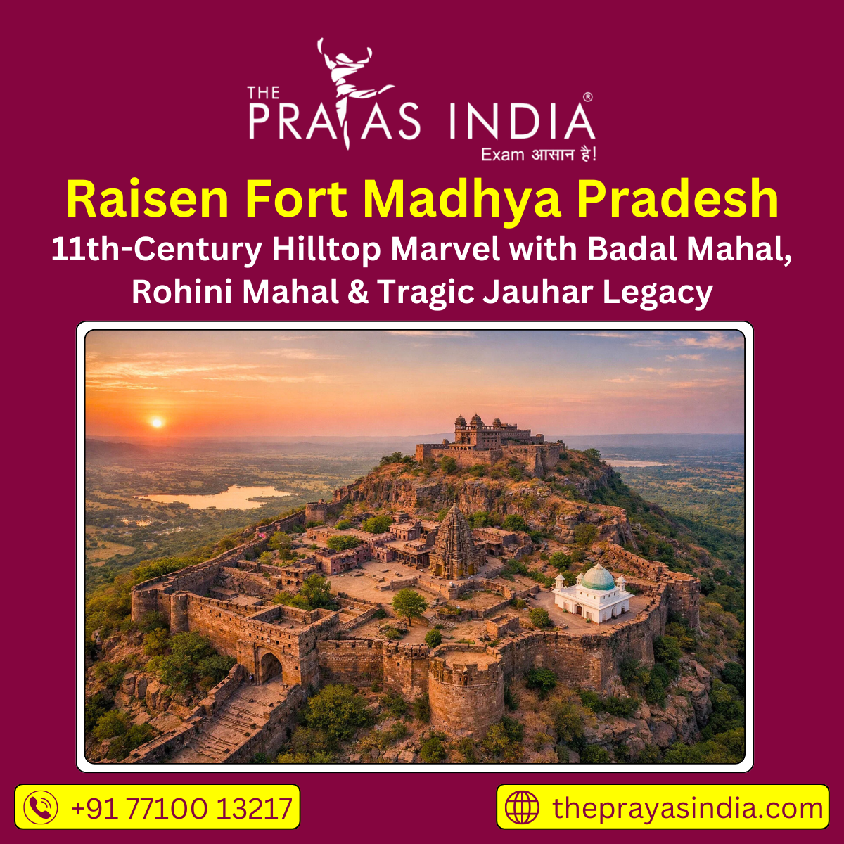Raisen Fort Madhya Pradesh - The Prayas India