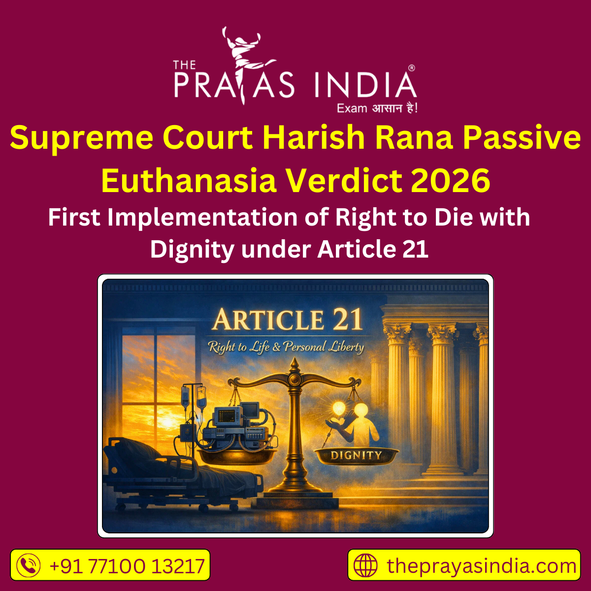 Supreme Court Harish Rana Passive Euthanasia Verdict 2026