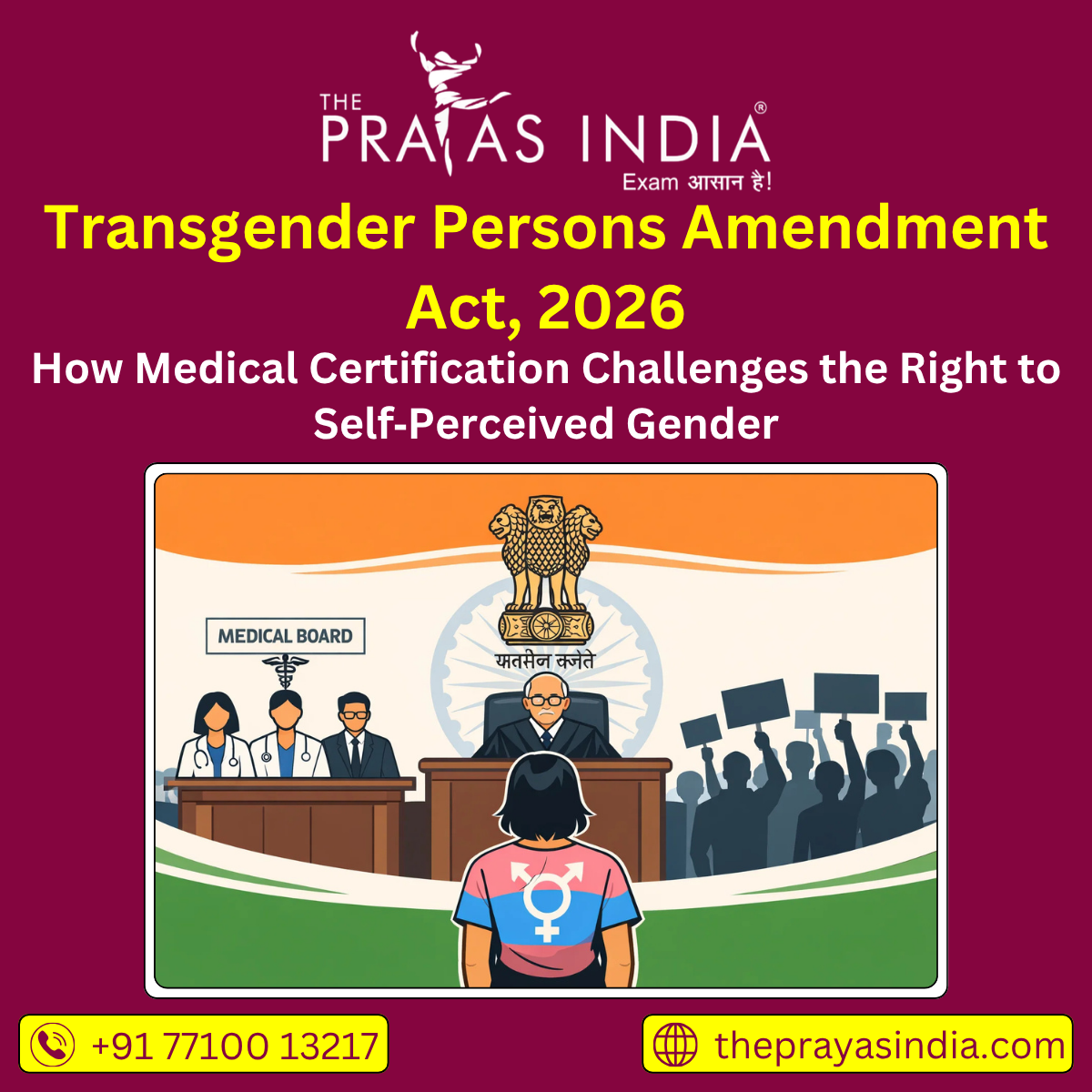 Transgender Persons Amendment Act 2026 - The Prayas India